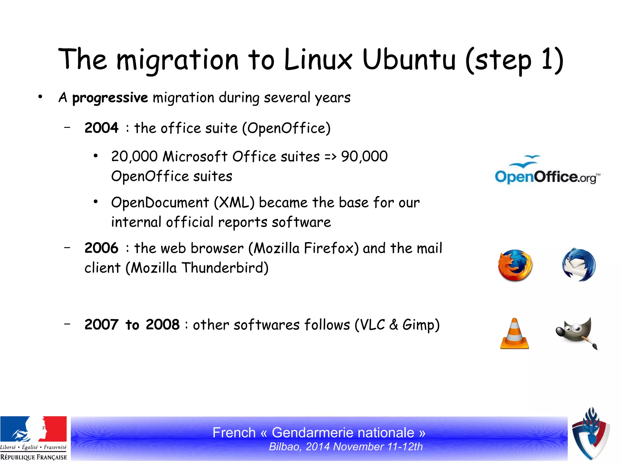 French gendarmerie nationale_ubuntu__libre_con_2014_bilbao | ODP | Operating Systems | Computer ...