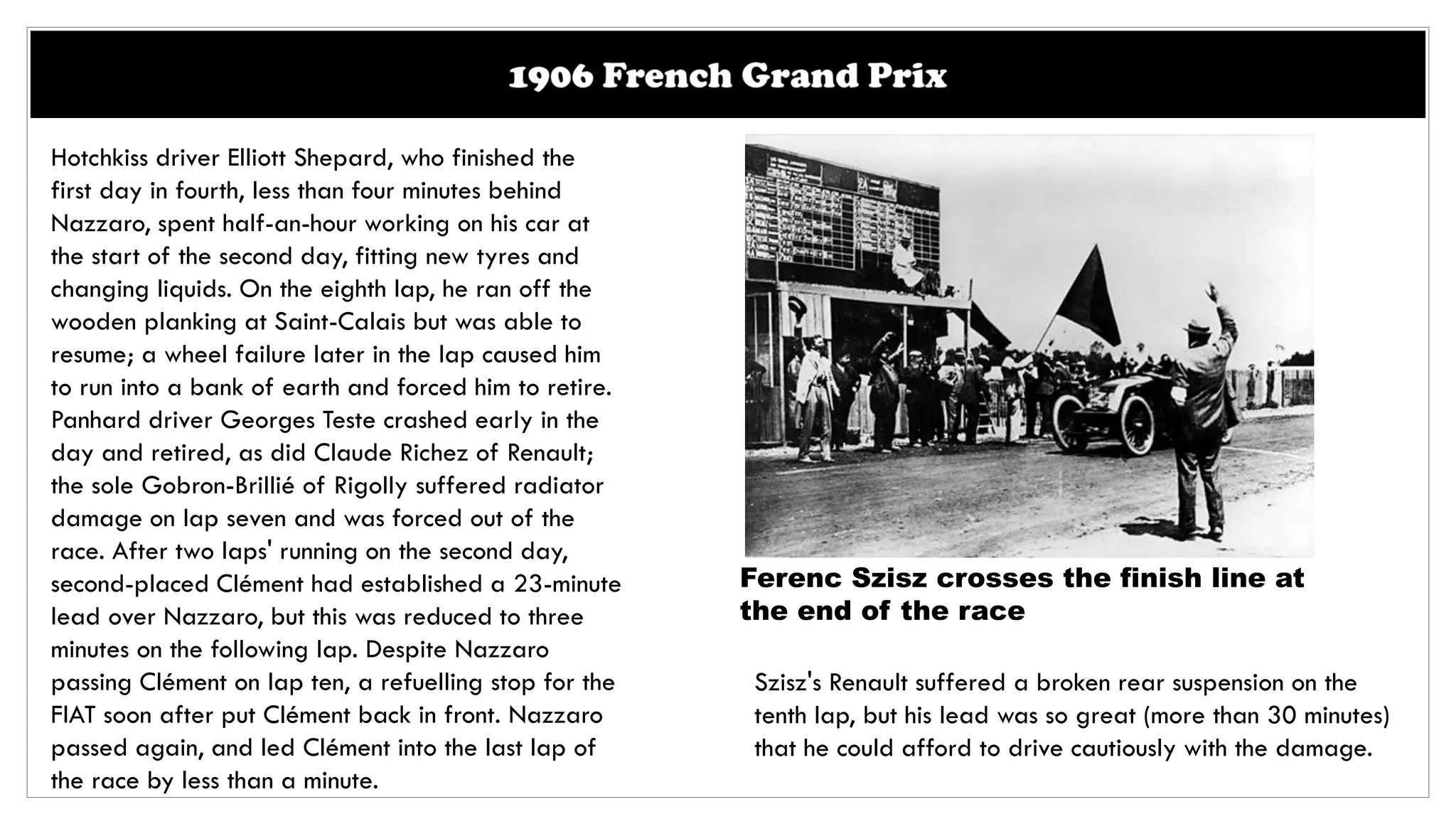 History about the first French Grand Prix year 1906 | PDF