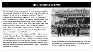 History about the first French Grand Prix year 1906 | PDF