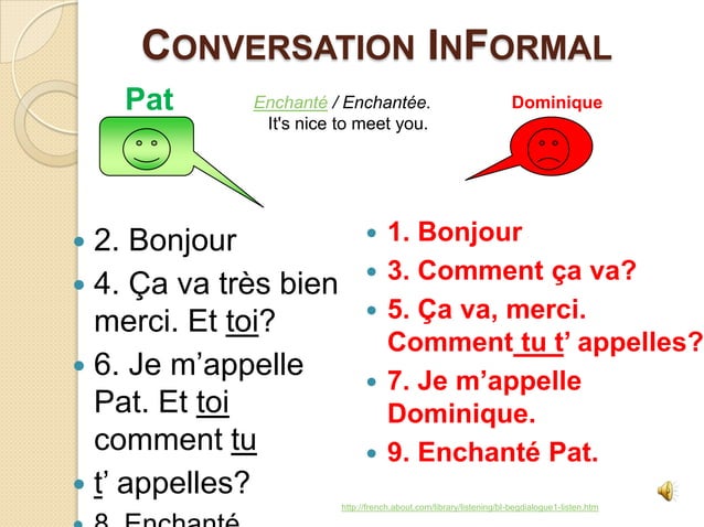 FRENCH: GREETING | PPTX