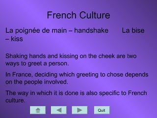 Frenchgreetings adapted from grace conley | PPT