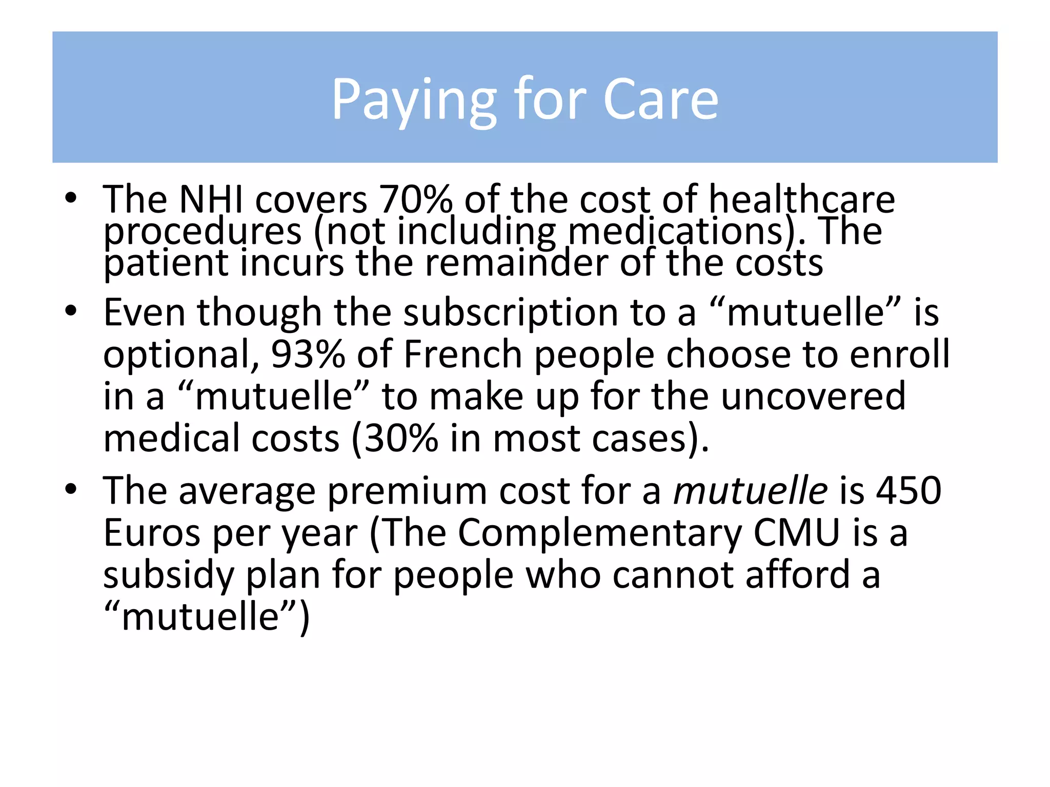 French health care system | PPTX