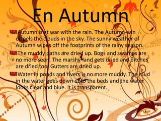 seasons ppt in french | PPTX | Weather | Science