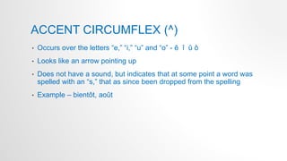 French i accent marks | PPT