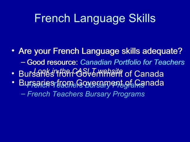French immersion for student teachers | PPT