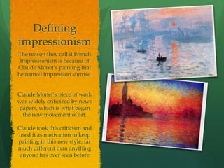 French Impressionism Jase Bennett | PPTX