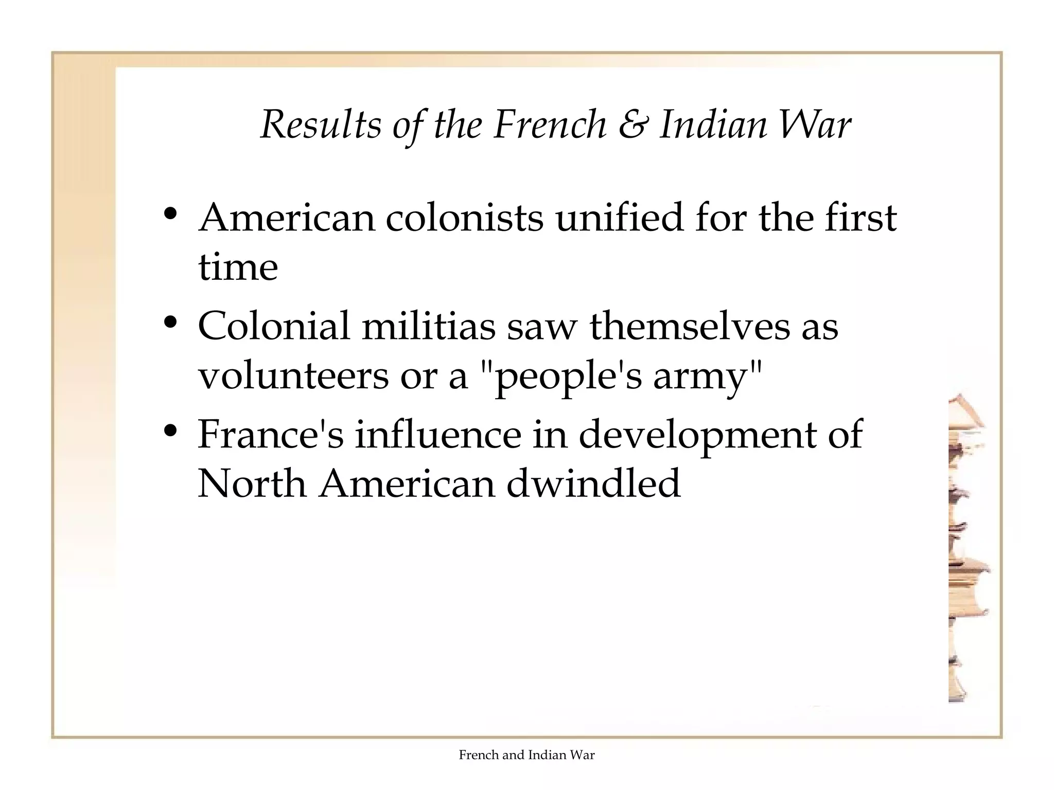 French Indian war 17 18 | PPT