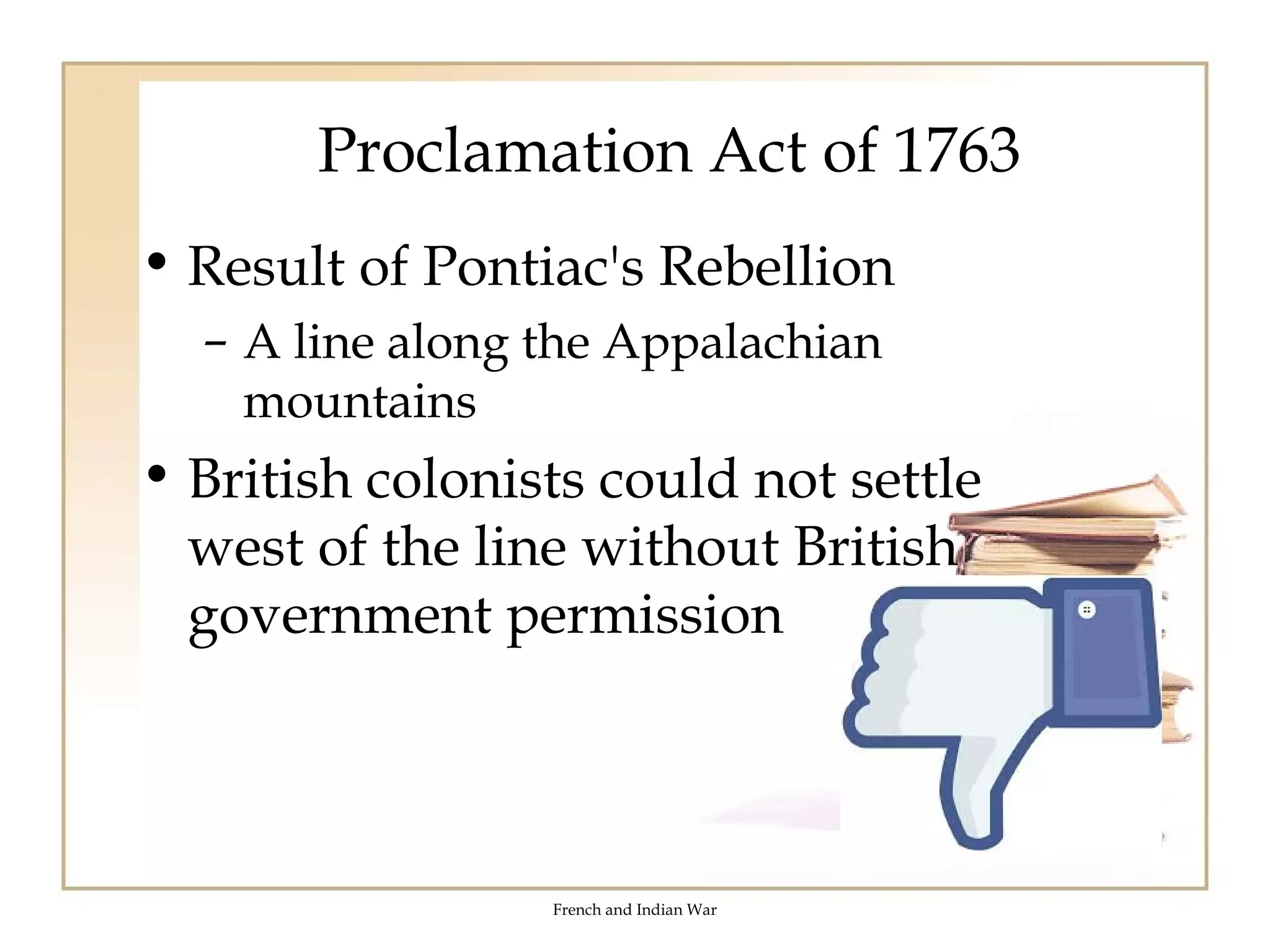 French Indian war 17 18 | PPT