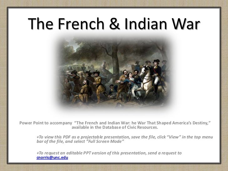French And Indian War Facts