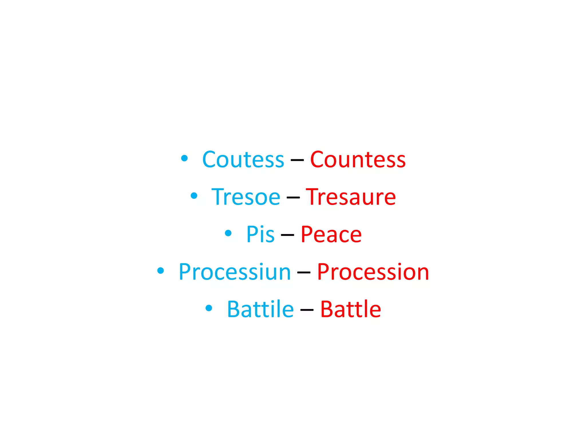 French influences on English | PPTX