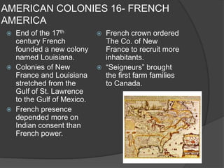 French in north america | PPTX