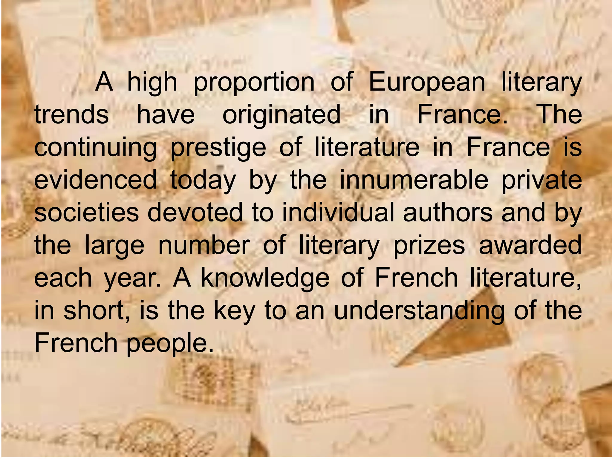 French lit | PPTX