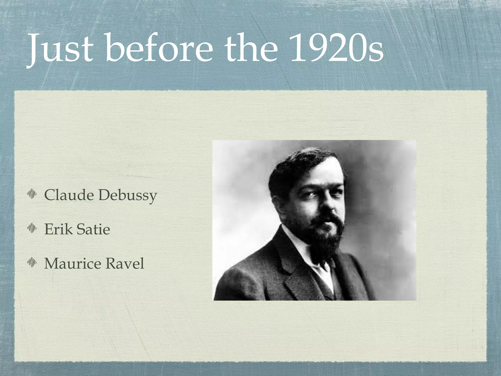 French music 1920s | PPT