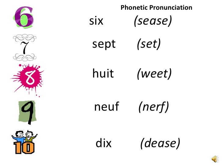 FRENCH: LES NOMBRES DE 0 - 10