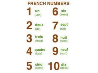 French Numbers 1 30