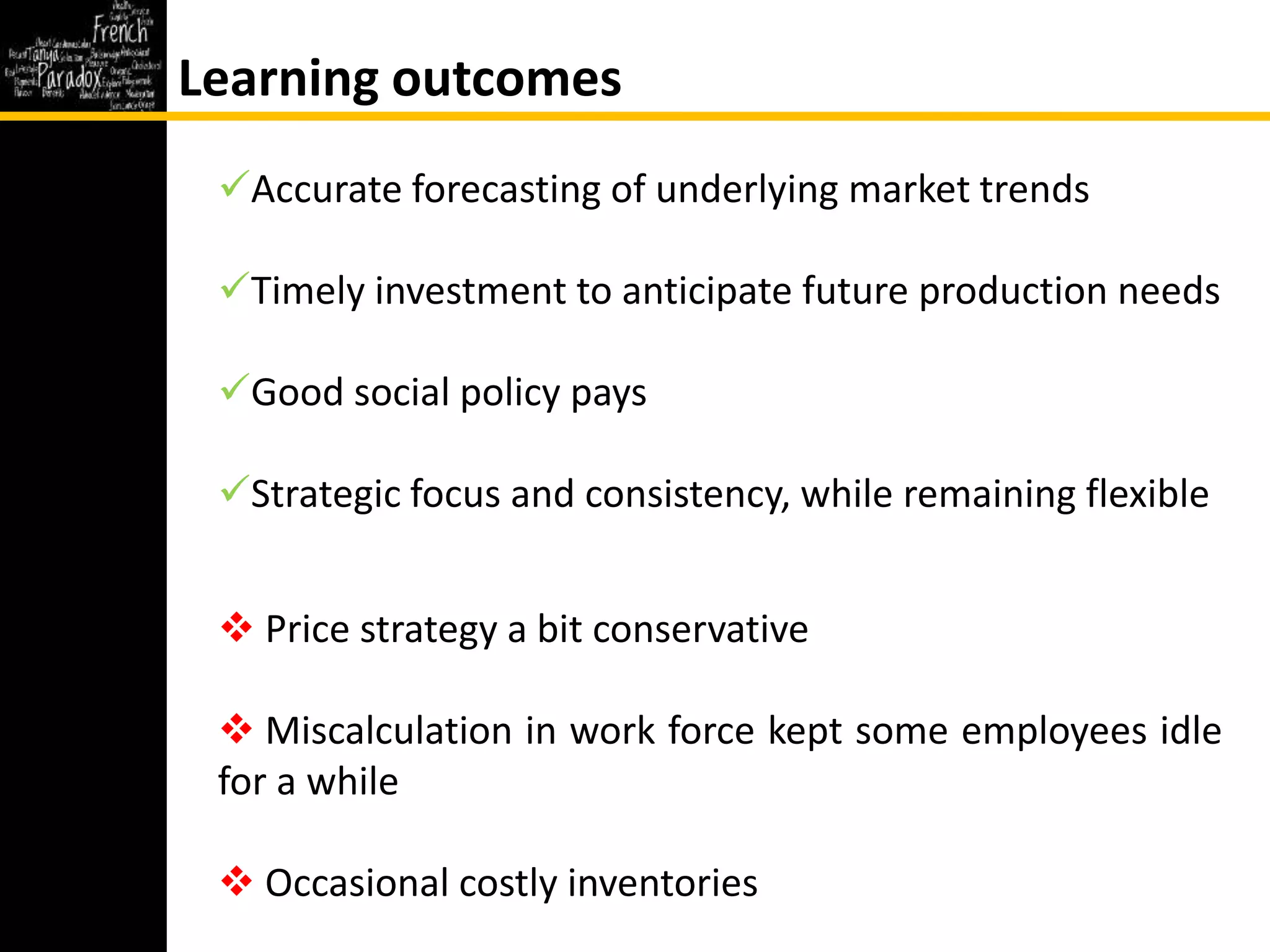 Richard Sagala, Paolo Dinis, French Paradox Business forecasting ...
