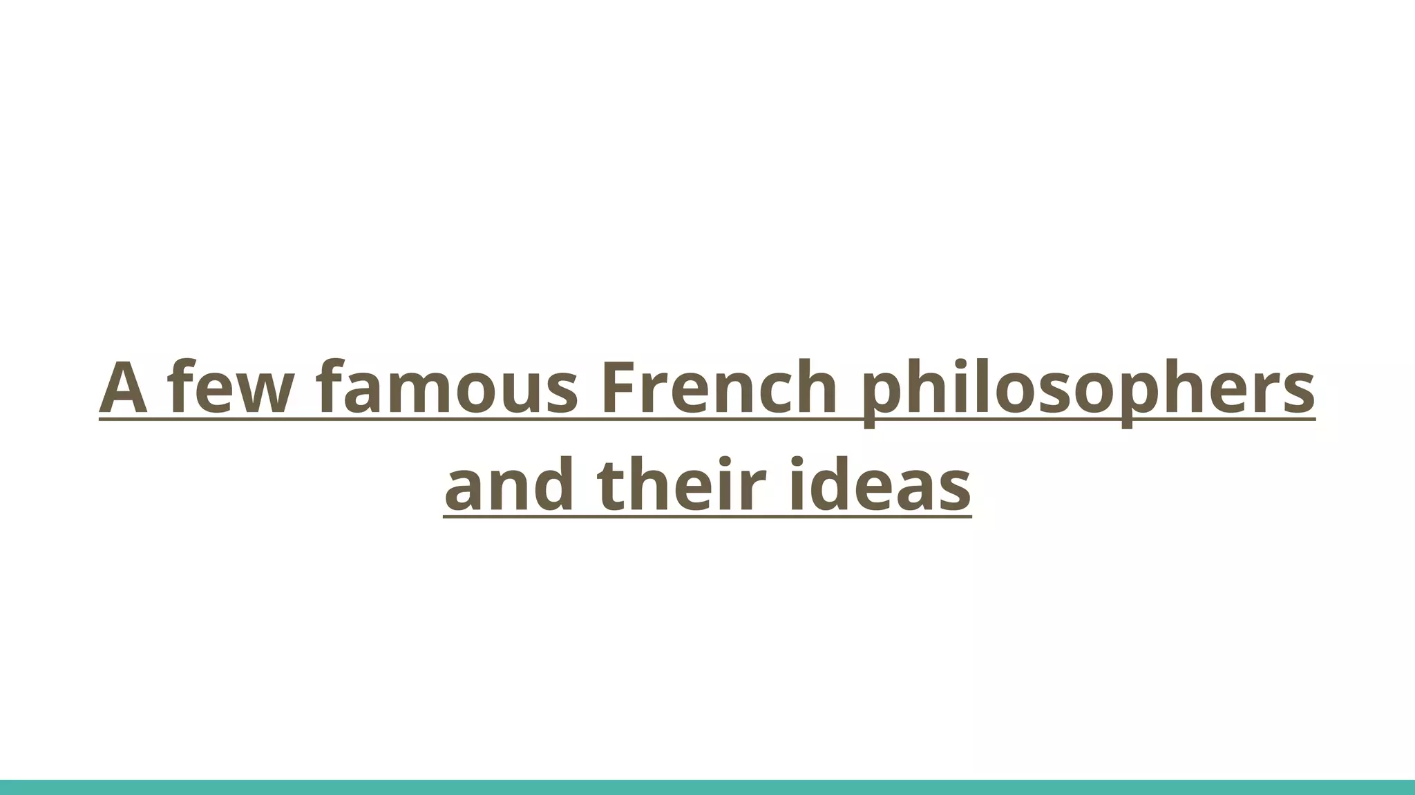 French philosophers | PDF