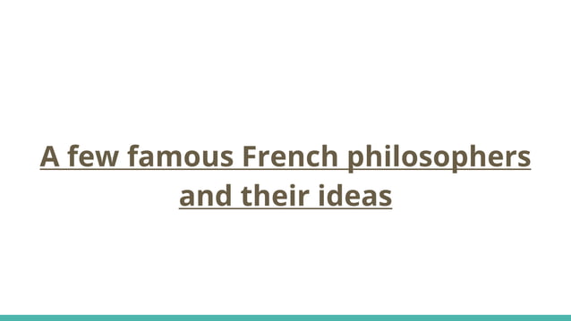 French philosophers | PDF | Christianity | Religion & Spirituality