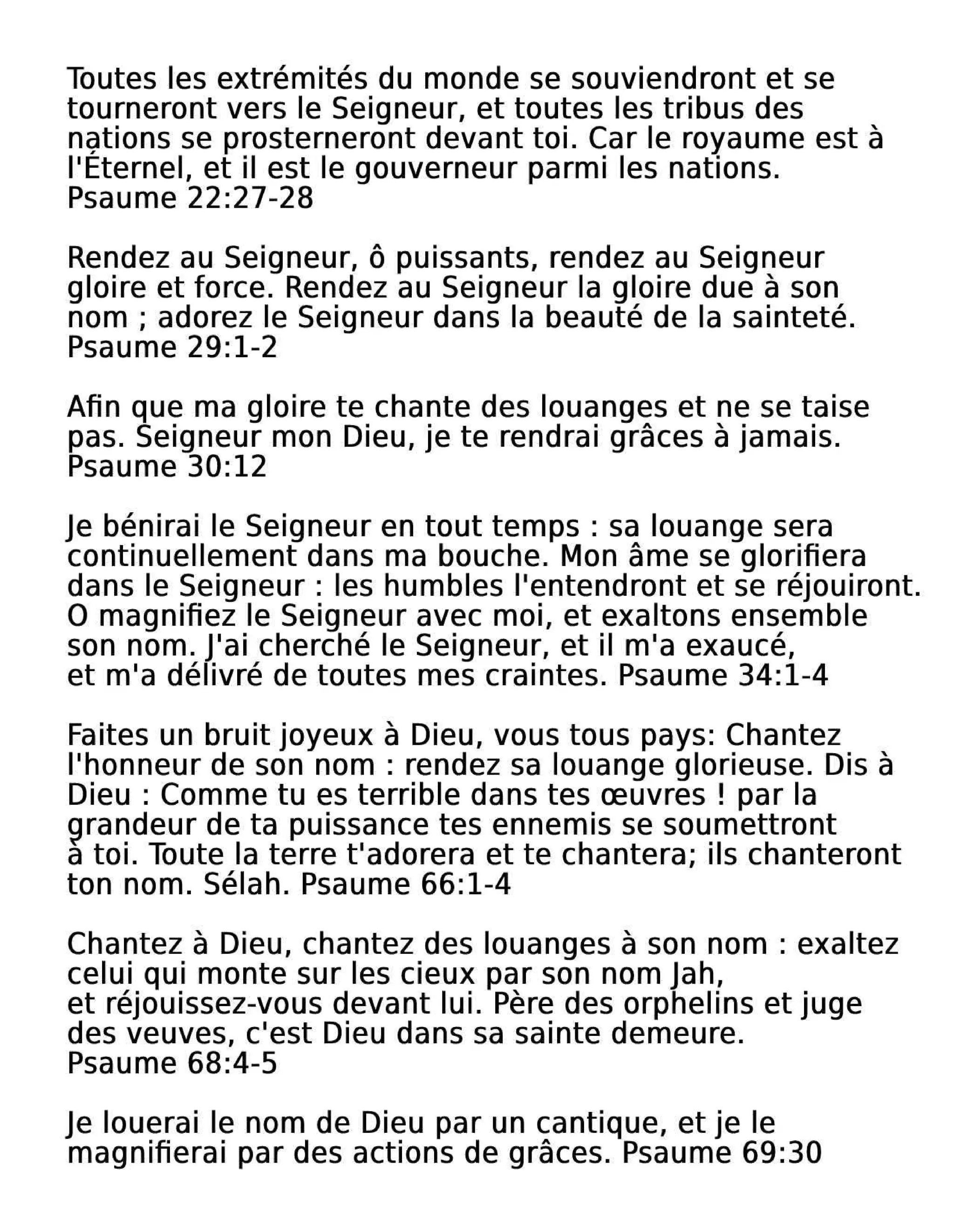 French Praise Worship Thanksgiving Tract | PDF