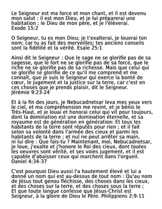 French Praise Worship Thanksgiving Tract | PDF