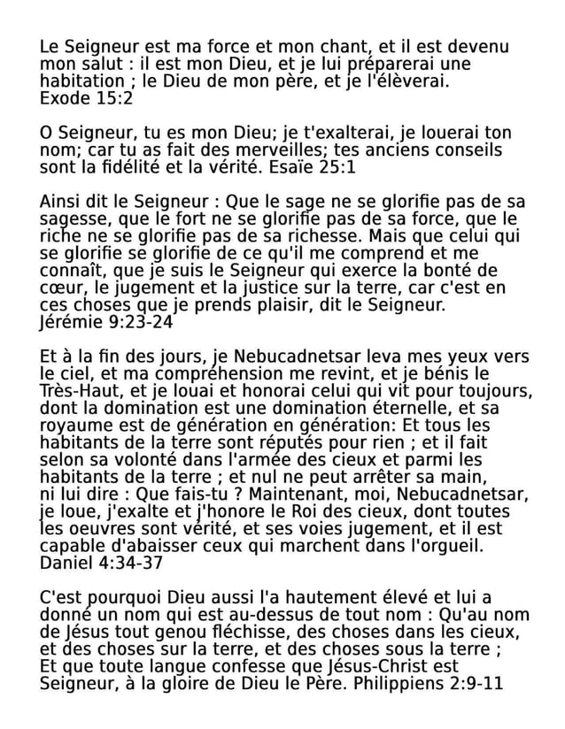 French Praise Worship Thanksgiving Tract | PDF