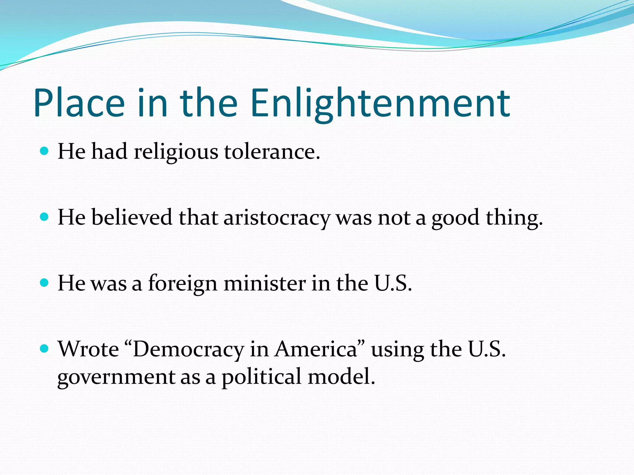 Anna Navarrete 1A Alexis de Tocqueville | PPT