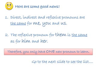 French reflexive pronouns | PPT