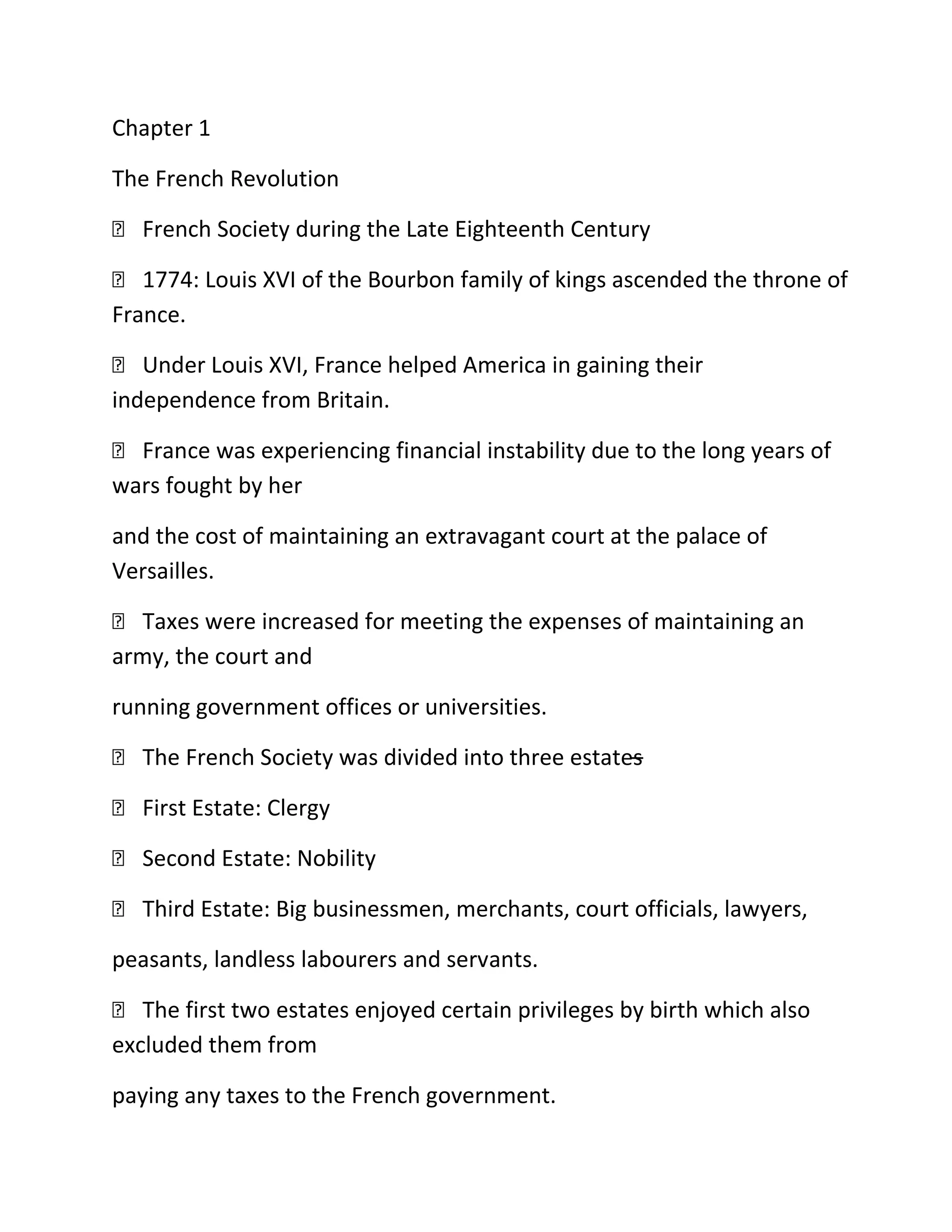 French revolution | DOCX