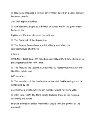 French revolution | DOCX