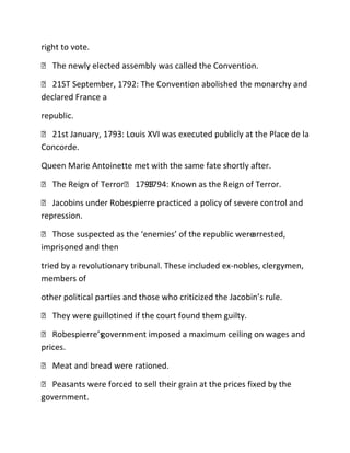French revolution | DOCX