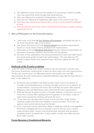 French revolution for class 9 | DOCX