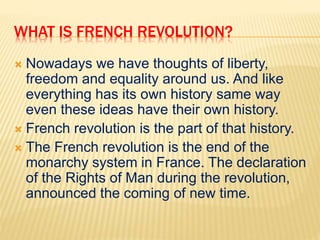 French revolution | PPTX