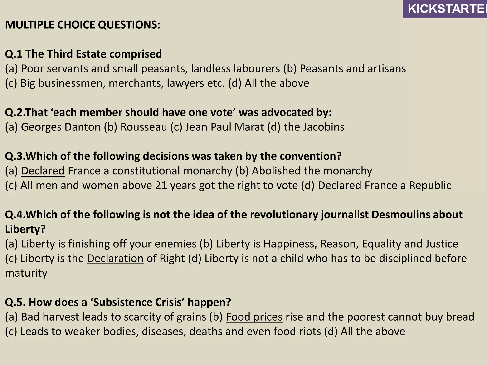 French Revolution (Grade 9) | PPSX