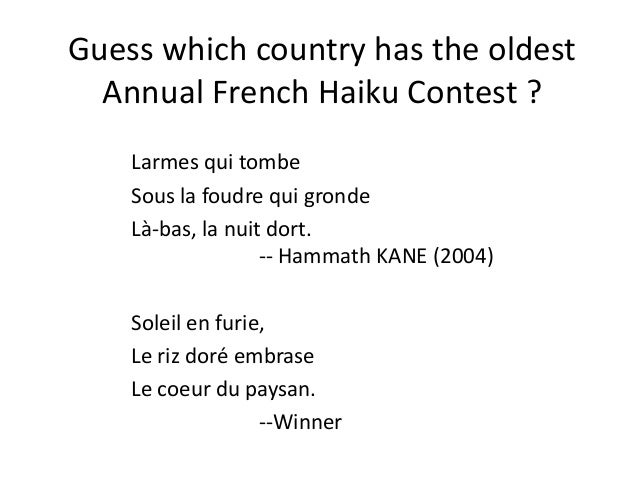 French Revolution: an overview of French Haiku Activities