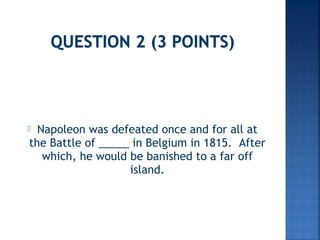 French revolution and napoleon review | PPT