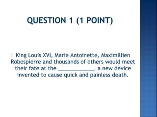 French revolution and napoleon review | PPT