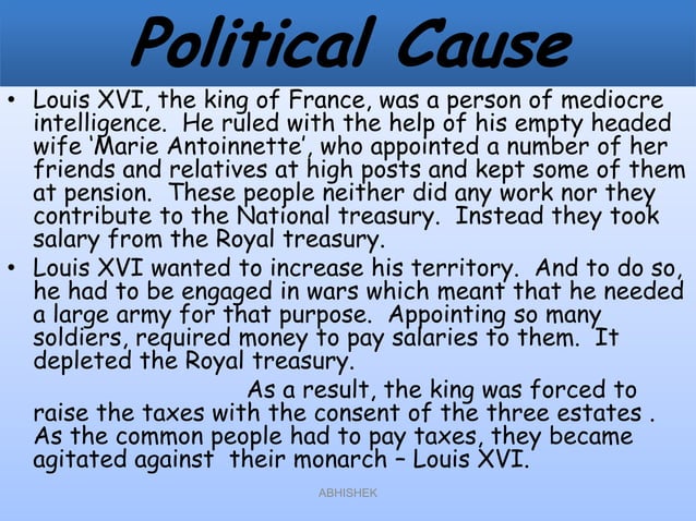 French revolution causes | PPTX