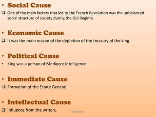 French revolution causes | PPT