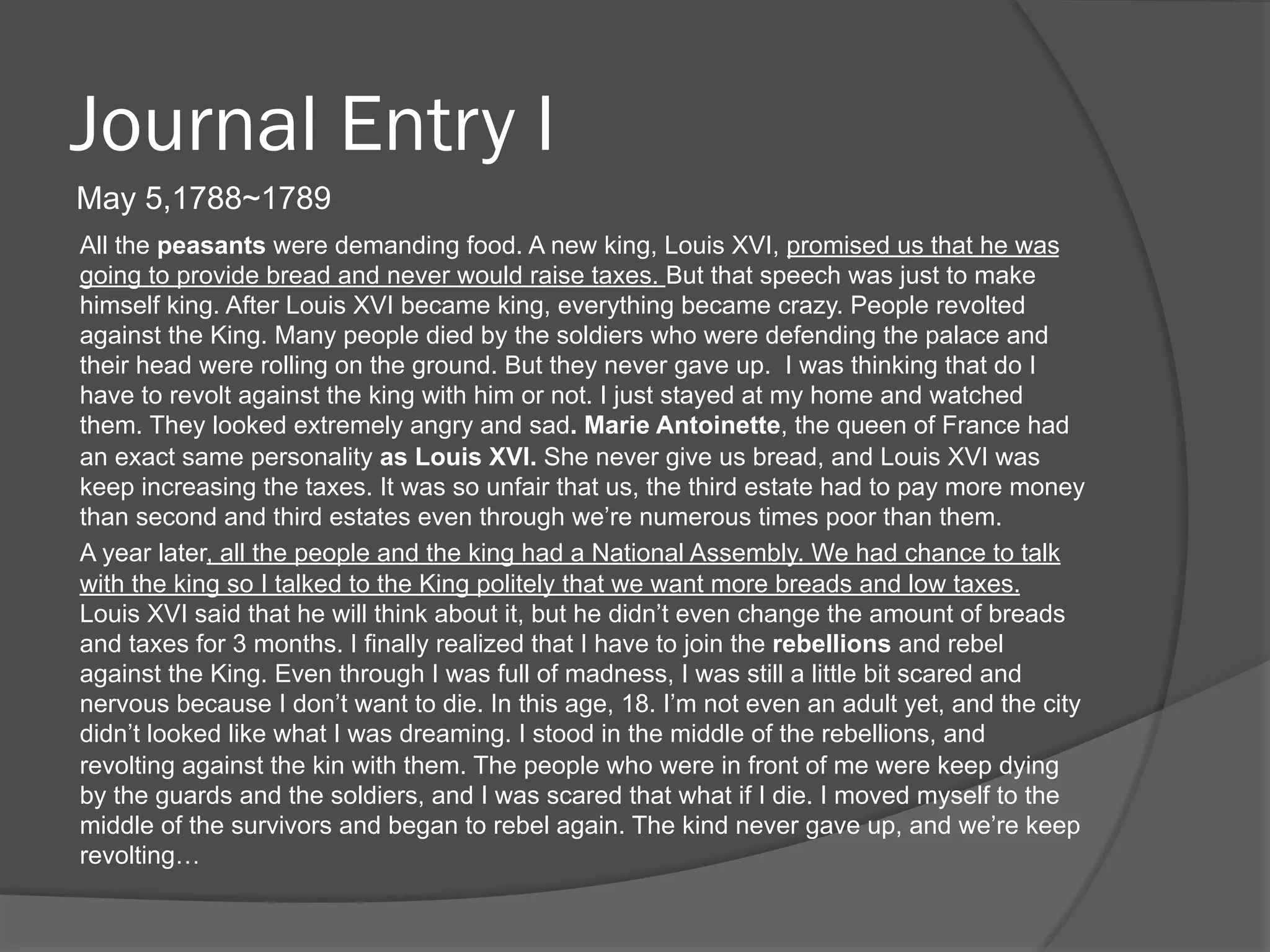 Journals of Peasants (French Revolution) | PDF