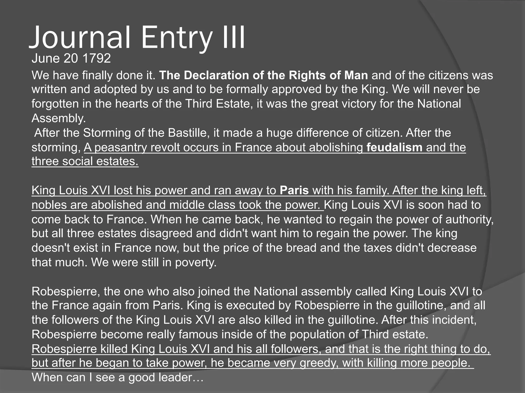 Journals of Peasants (French Revolution) | PDF