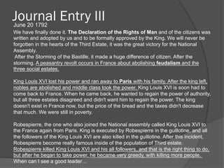 Journals of Peasants (French Revolution) | PDF