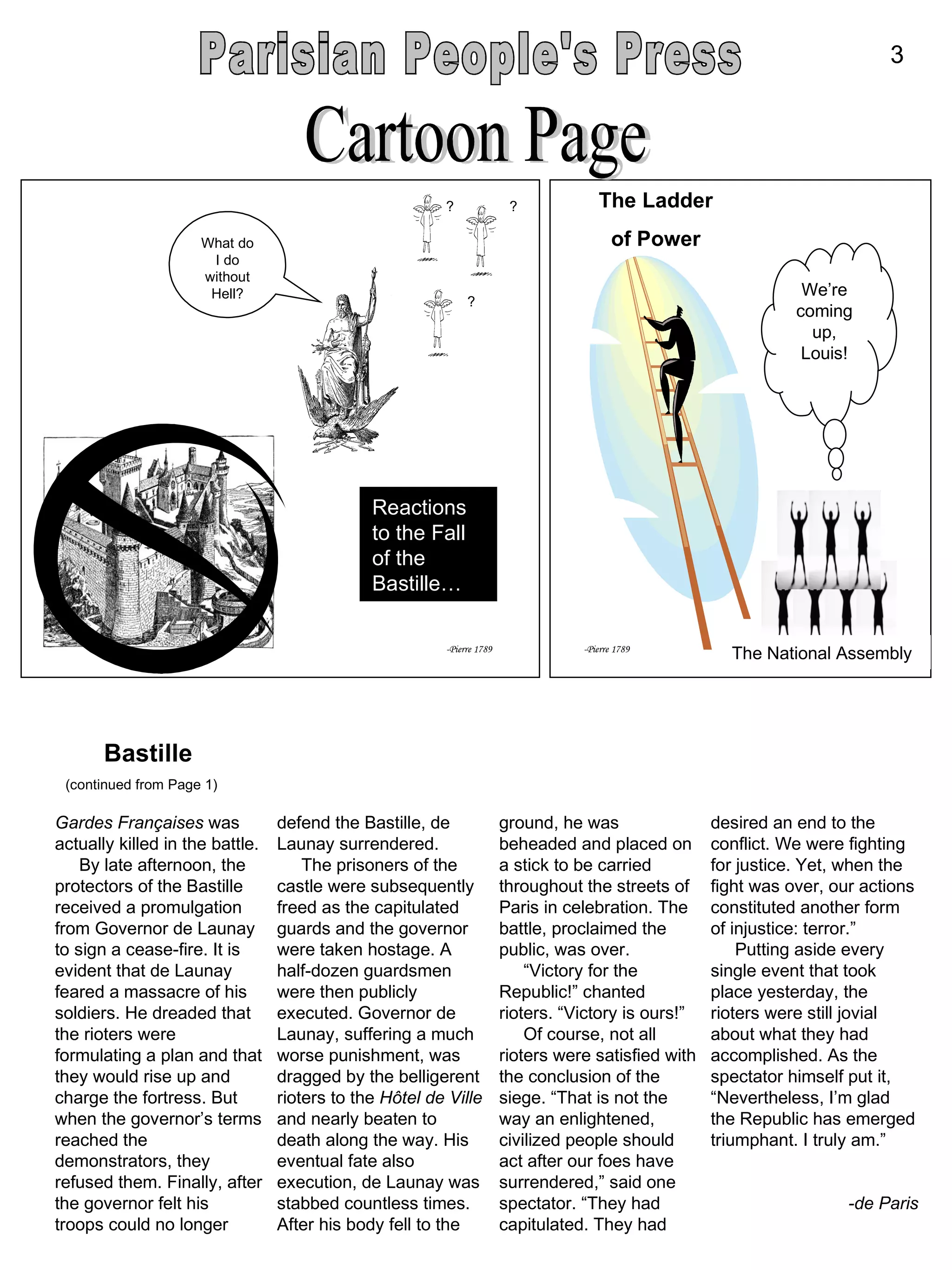 French revolution project the parisian people's press | PPT