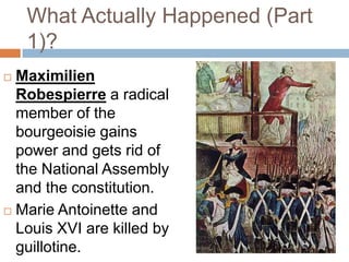 French rev role play cp | PPT