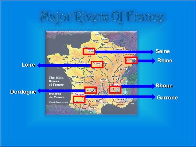 Map of french rivers