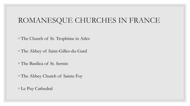 French Romanesque Architecture | PPTX | Christianity | Religion ...