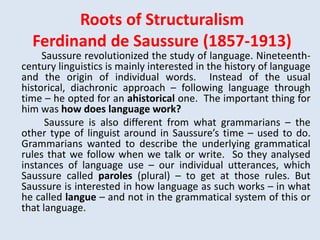 French structuralism | PPT