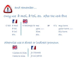 French tonic pronouns | PDF
