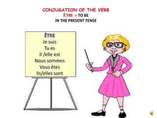 French verb etre in present tense | PPT