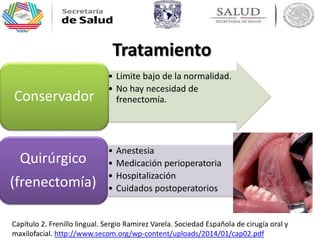 Frenillo lingual | PPTX
