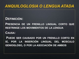 Frenillos Bucales su importancia en Ortodoncia | PPTX
